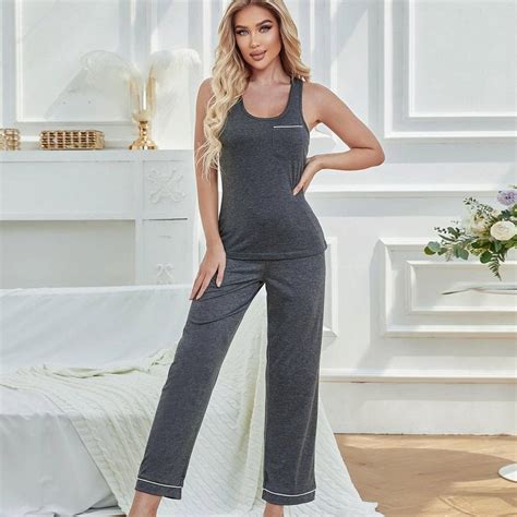 Aukuu Pyjama Pyjamas Pyjamas Für Damen Frühling Und Sommer Camisole