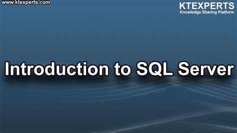 sql server dba ktexperts