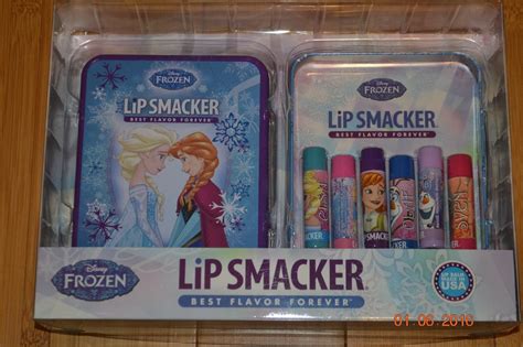 Disney Frozen 7 Piece Lip Smacker Flavored Balm Set In Tin Elsa Olaf