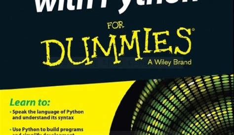 download beginning programming with python for dummies