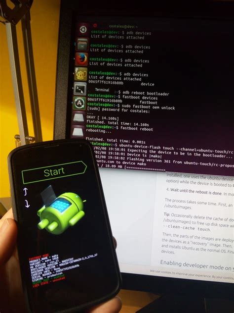 ubuntu xixón install ubuntu phone in a nexus 4 step by