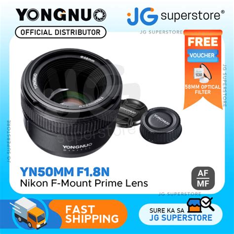 Yongnuo Yn50mm F1 8n 50mm F 1 8 Prime Lens For Nikon Dslr Camera With