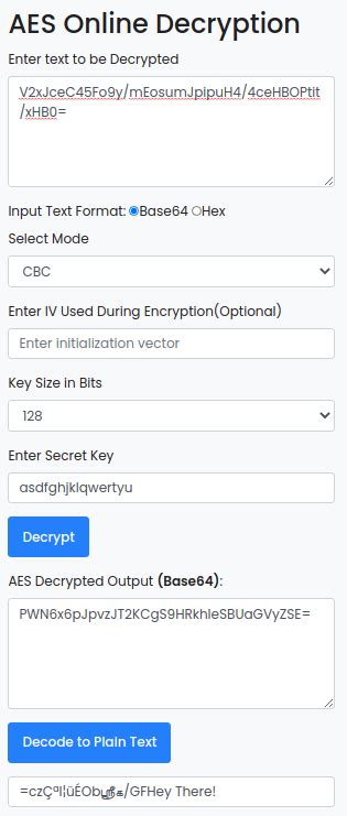 aes encryption with cbc mode in python 128 bit keys stack overflow