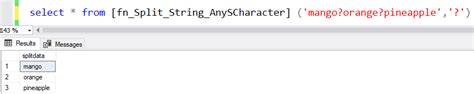 user defined function to split string in sql server sqlarena