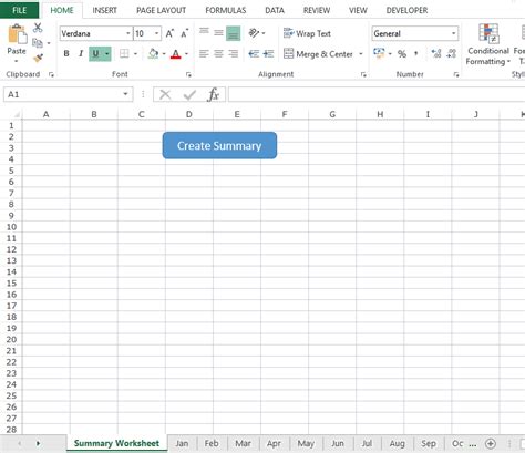 quickly create summary worksheet with hyperlinks in excel