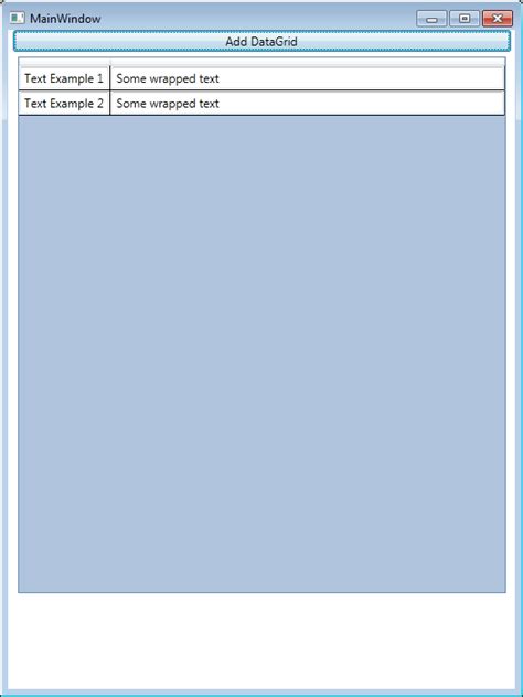 c resizing issues with datagrid containing wrapping
