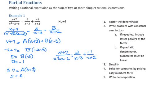 Partial Fractions Systry