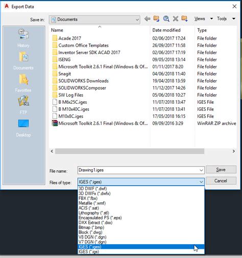 cara export file dwg ke igs iges webmasdwi
