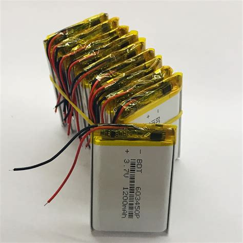 厂家 603450聚合物锂电池 1200mah 蓝牙音箱电池 行车记录仪电池 阿里巴巴