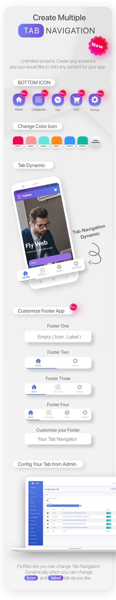 flyweb for web to app convertor flutter admin panel 12
