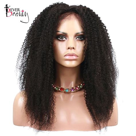Brazilian 4b 4c Afro Kinky Curly Lace Front Human Hair Wigs With Pre