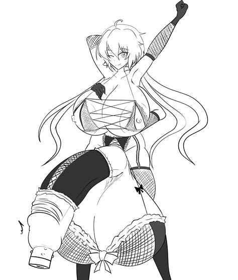Rule 34 1futa 4 Arms Ahoge Areolae Ball Bra Balls Big Balls Big