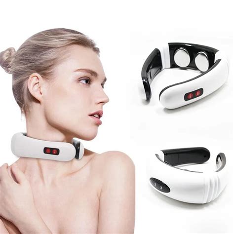 전기 펄스 등 및 목 마사지기 원적외선 가열 통증 완화 도구 건강 관리 휴식 Neck Massage Instrument