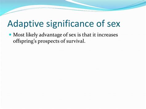 Ppt Chapter 16 Evolution Of Sex Powerpoint Presentation Free