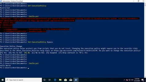 how to set powershell execution policy in windows 10