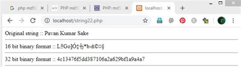 php md5 how do md5 functions work with examples