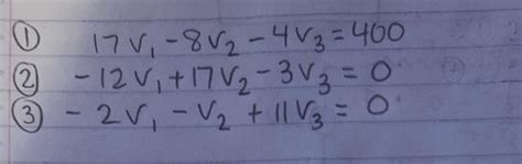 [solved] solve for v1 v2 and v3 in detail within hour verify it before