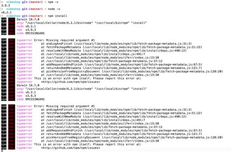 npm 3 9 3 happen isuue error missing required argument 1 · issue