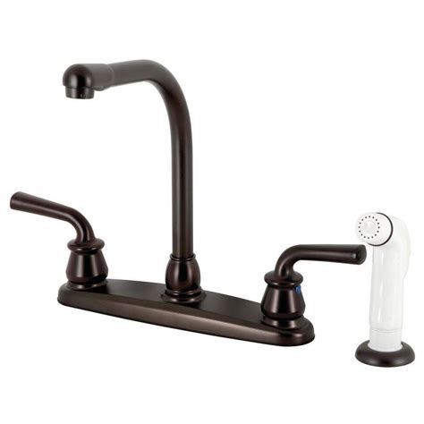 Kingston Brass Restoration 2 Handle Deck Mount Centerset Kitchen