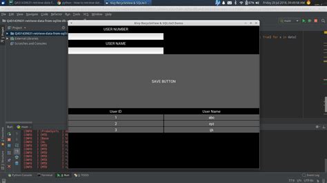 python how to retrieve data from sqlite db and set to kivy textinput