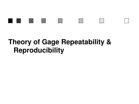 Ppt Gage Repeatability And Reproducibility For Continuous Data