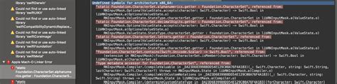 ios build failed undefined symbols for architecture x86 64 387