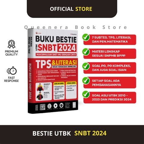 Jual Buku Bestie Utbk Snbt 2024 Tps Dan Literasi Maxima Alfaiz Update