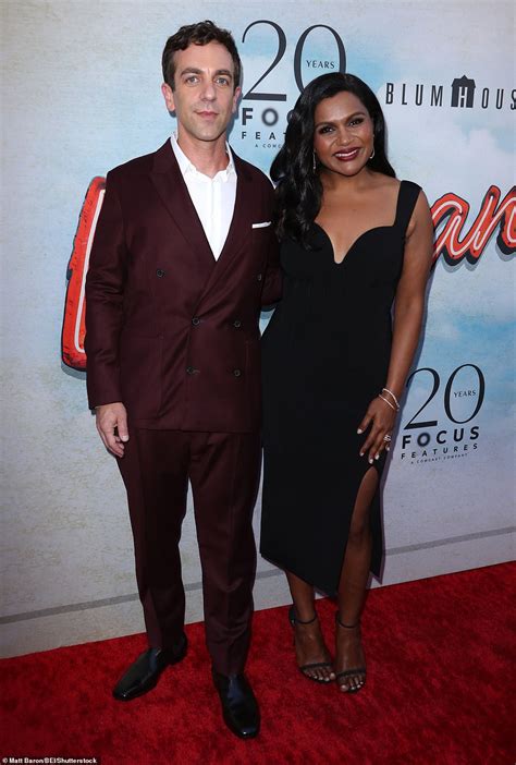 Mindy Kaling Supports Longtime Friend B J Novak At The Los Angeles