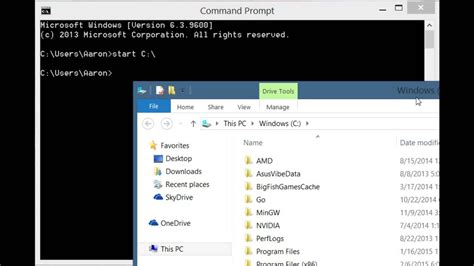 how to open the c drive with only the cmd prompt youtube