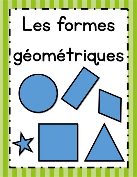 Affiches Des Formes Géométriques La Boutique De Mathieu Ressources