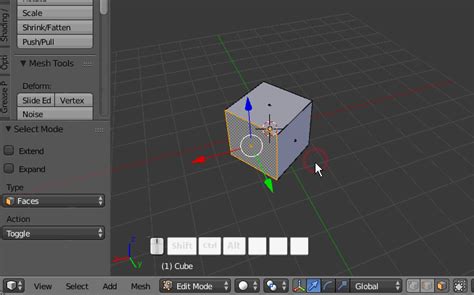 mesh how to scale along the local axis of an object blender stack