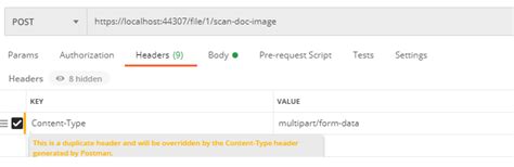 unable upload image file in asp core web api post method stack
