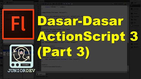 dasar dasar actionscript 3 button sound perulangan percabangan