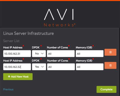 configuring avi vantage for application delivery in linux server cloud