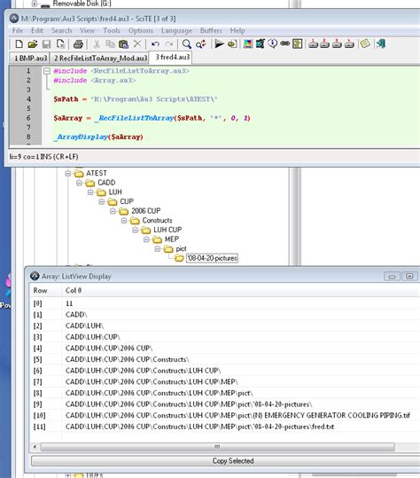 recfilelisttoarray deprecated page 5 autoit example scripts
