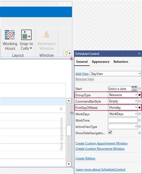 create a simple scheduling application wpf controls devexpress