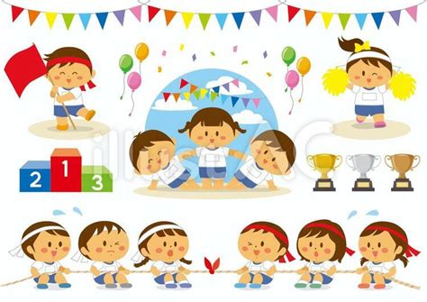 運動会の子供達2イラスト No 1558367｜無料イラスト・フリー素材なら「イラストac」