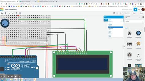 lcd screen arduino on tinkercad tutorial youtube
