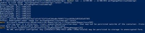 dockerize an asp core microservice and rabbitmq programming with