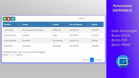 export jquery datatables data to excel csv pdf using php ajax youtube