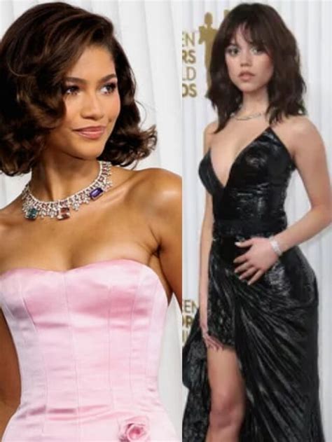 Jenna Ortega Zendaya Coleman Sag Awards 2023s Best Dressed Stars