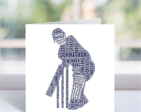 Personalised Cricket Card Cricket Birthday Card Birthday Card 50w Etsy Uk