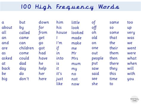 100 high frequency word mat teaching resources
