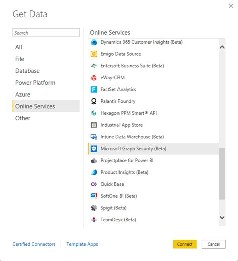 verbinding maken met de microsoft graph security api in power bi