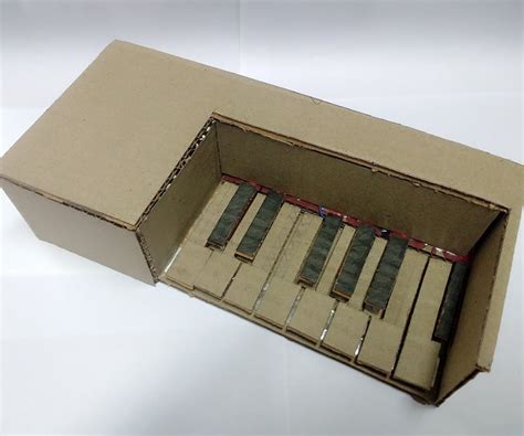 cardboard piano 9 steps with pictures instructables