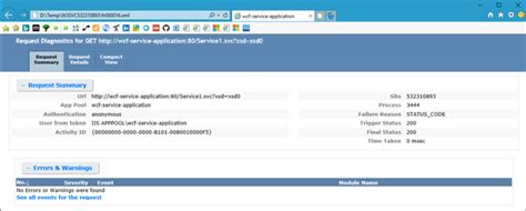 can you trace wcf using failed request tracing the best