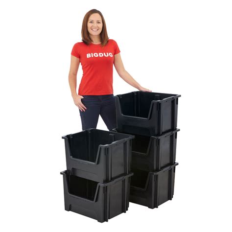 Bigdug Essentials 5x Recycled Large Stacking Pick Bins Deal Bigdug