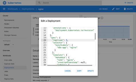 manage an azure kubernetes service cluster with the web dashboard