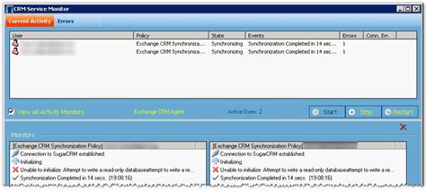 error unable to initialize attempt to write to read only database