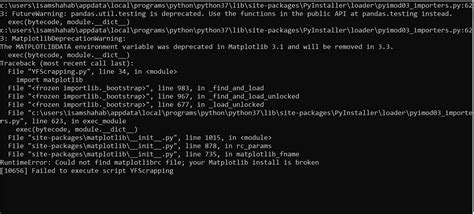 matplotlib python pyinstaller matplotlibrc stack overflow